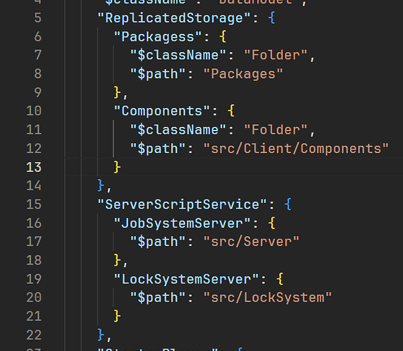 Rojo error | ClassName for Instance "ReplicatedFirst" was specified in both the project file ...