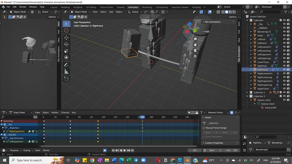 Welding weapon to rig (blender) - Art Design Support - Developer Forum ...