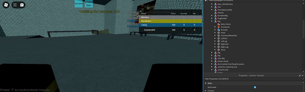 Camera refuses to spectate a set humanoid (spectation) - Scripting ...