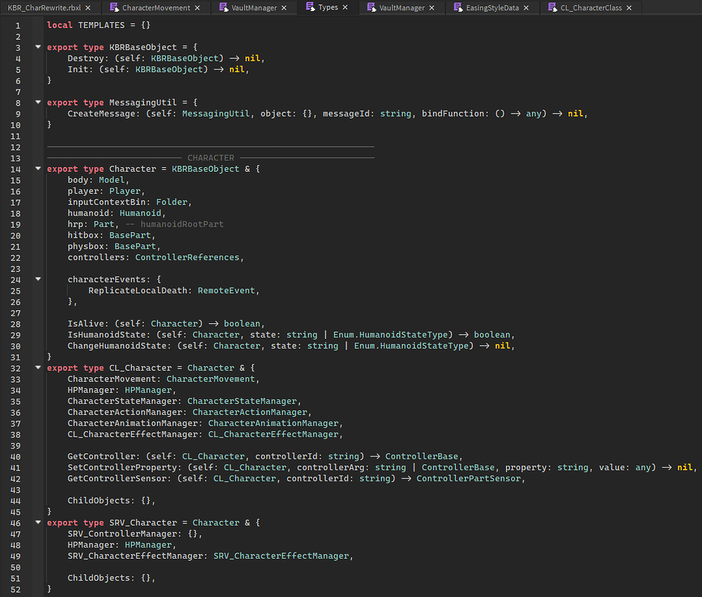 Is it possible to "gather" all exported custom types into one utility ...