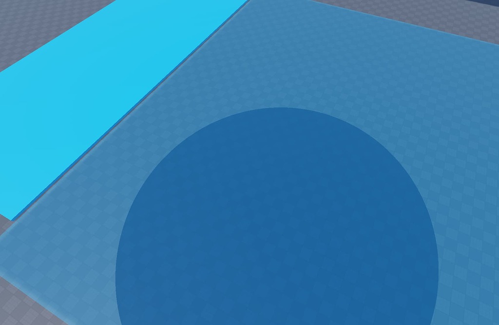 Weird circular shadow on semi-transparent parts in some conditions ...