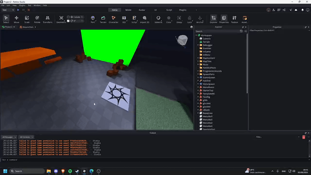 Failed to grant Game permission to use asset - Scripting Support - Developer Forum | Roblox