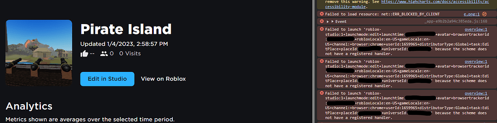 Edit In Studio Action Is Not Consistent Across Creator Hub In