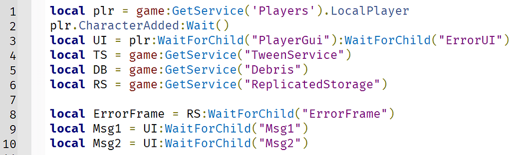 StarterPlayer.StarterPlayerScripts.Notifcation:2: attempt to index nil with 'CharacterAdded ...