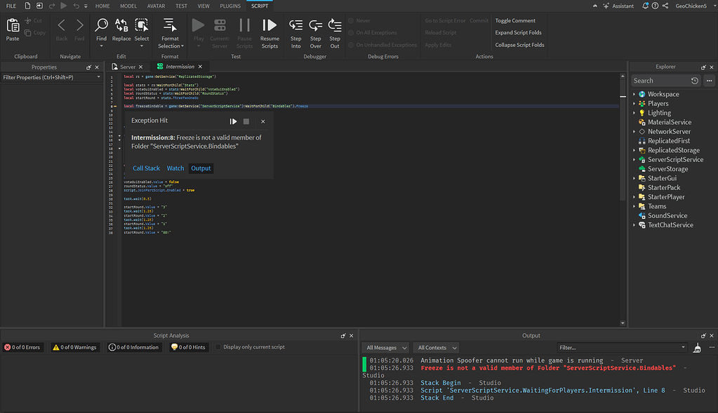 New Output Pop Up - Platform Usage Support - Developer Forum | Roblox