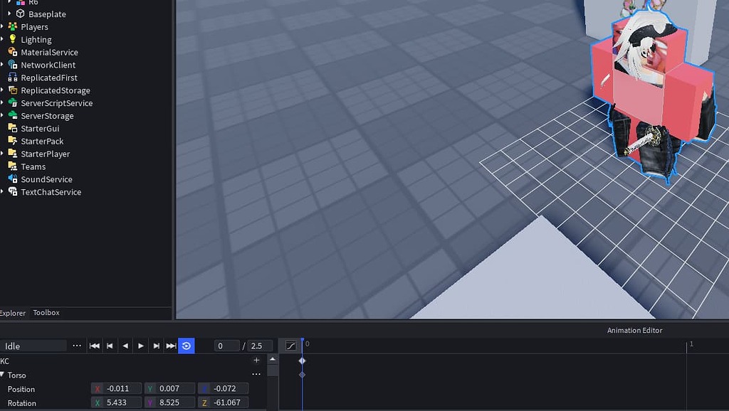 Torse does not show visual change within the Animation Editor and ...