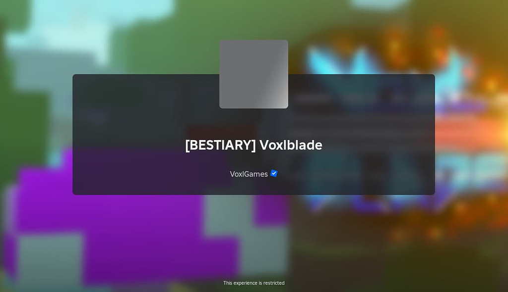 "This place is restricted" message when trying to join certain games ...