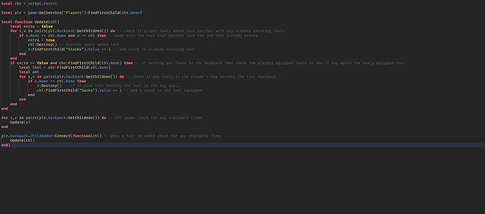 Inventory stacking question (CHECK REPLIES FOR FULL CONTEXT) - Scripting Support - Developer ...