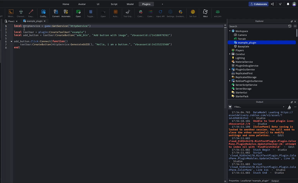 Next-gen ribbon UI errors out when adding a button with an invalid ...