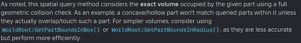 Add game.Workspace:GetPartsBoundInCylinder() method - Engine Features ...