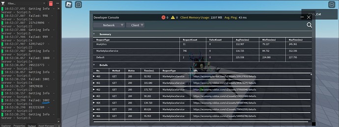 Script running extremly slow when using functions and math.random ...