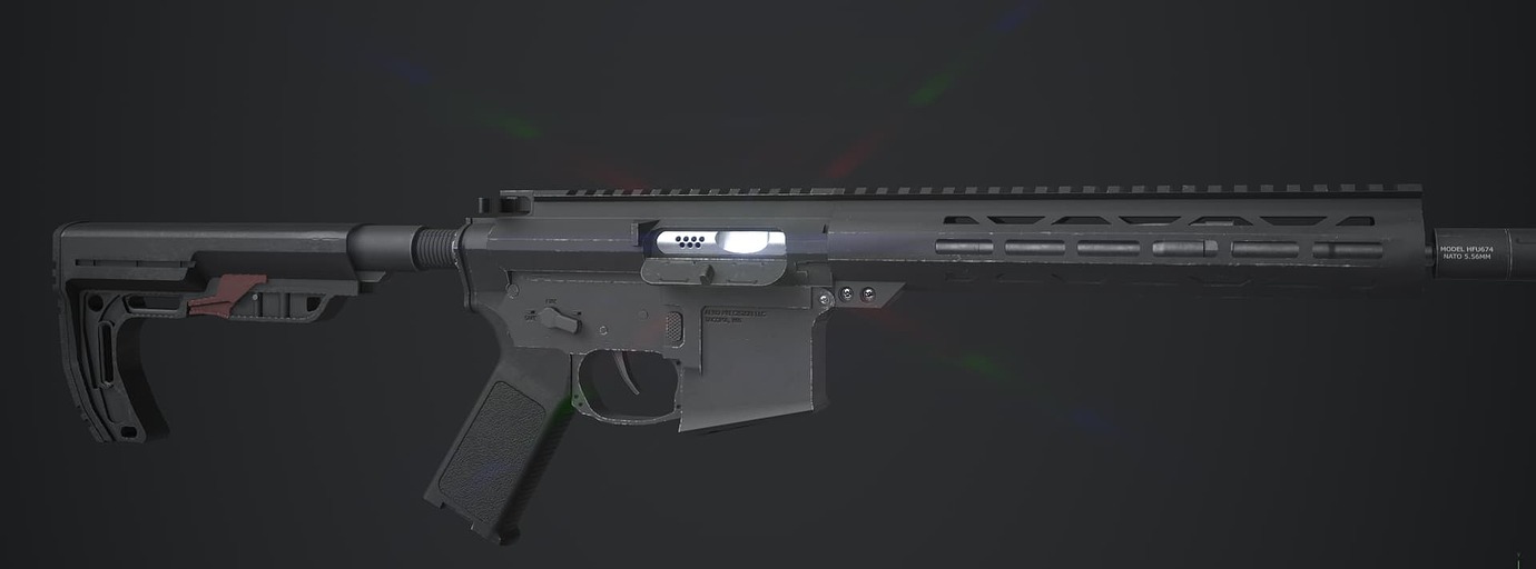 Decided to remodel and retexture of the old ar15 i made a while back ...