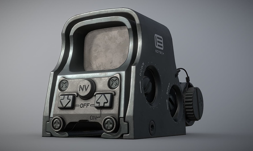 EOTech XPS2 Holographic Weapon Sight - Game Ready Asset - Creations ...