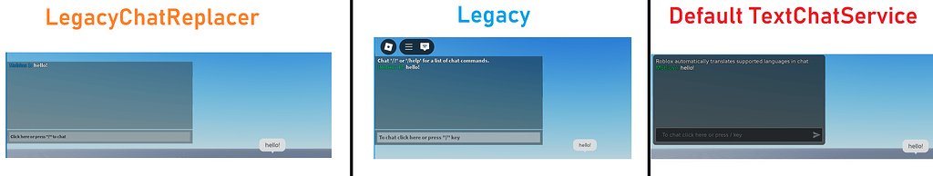 LegacyChatReplacer - A simple, convenient TextChatService frontend for ...