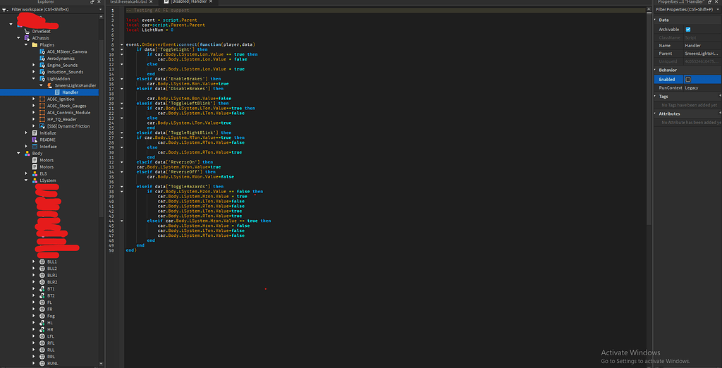 Need Help On A-Chassis Lights system - Code Review - Developer Forum | Roblox
