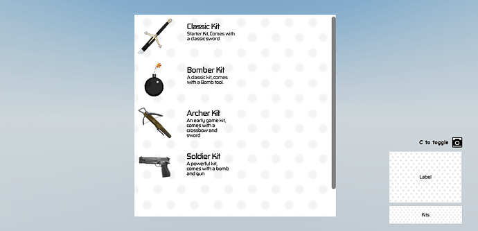 How do I improve this GUI kitMenu? - Creations Feedback - Developer ...