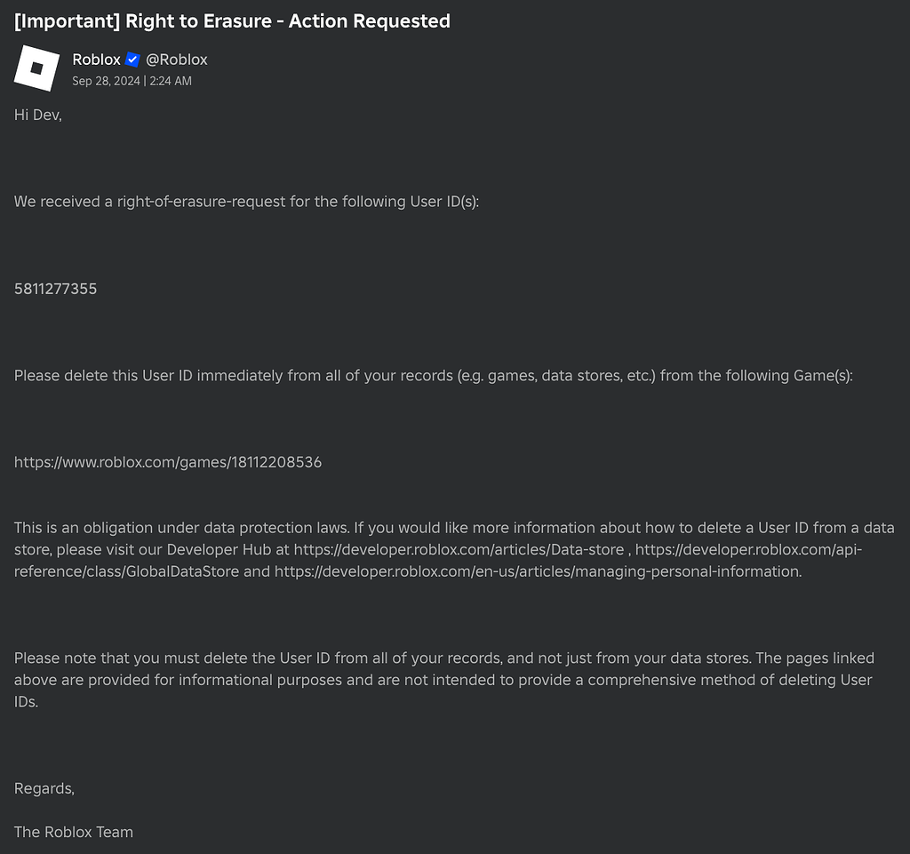 Remove a User ID from the data store? - Scripting Support - Developer ...