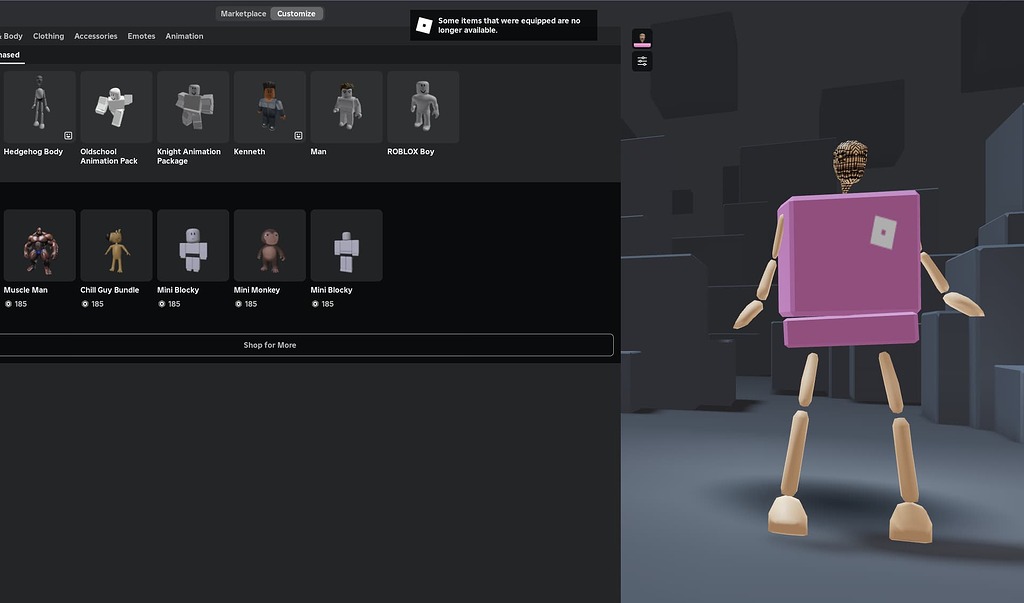 UGC Bundle Purchasing not giving buyers the Torso / Publishing error? - Catalog Asset Bugs ...