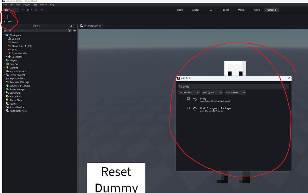Add back the undo and redo buttons to the top-left corner of Roblox ...