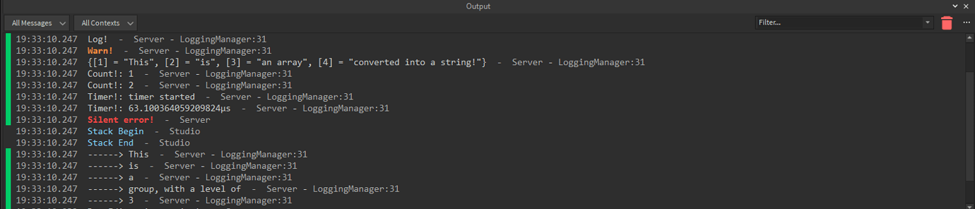 Console - An implementation of JavaScript's console object in Luau ...