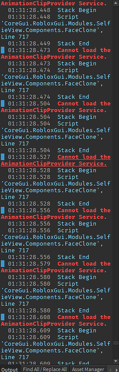 Script 'CoreGui.RobloxGui.Modules.SelfieView.Components.FaceClone', Line 717 error is printing ...