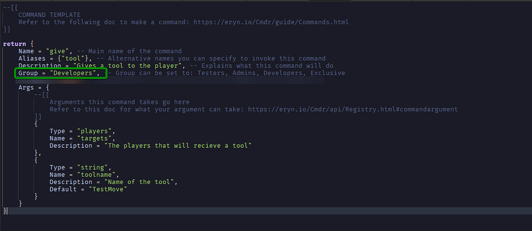 Cmdr: A fully extensible and type safe command console for Roblox Developers - Community ...