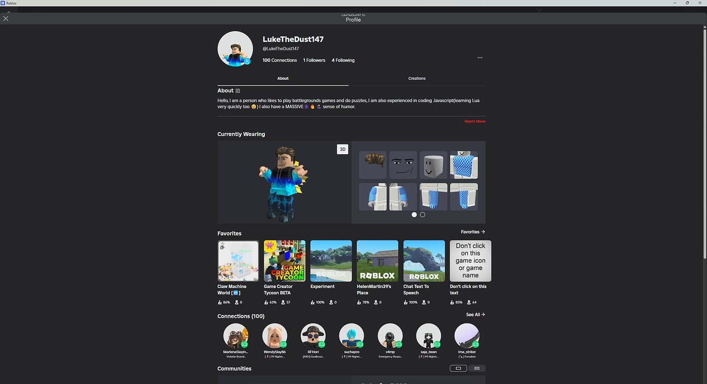 Profiles don't load in Roblox application - Roblox Application and ...