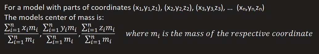 Getting center of mass of a model - Scripting Support - Developer Forum | Roblox