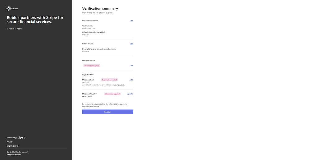 Cant log out of stripe account - Platform Usage Support - Developer Forum | Roblox
