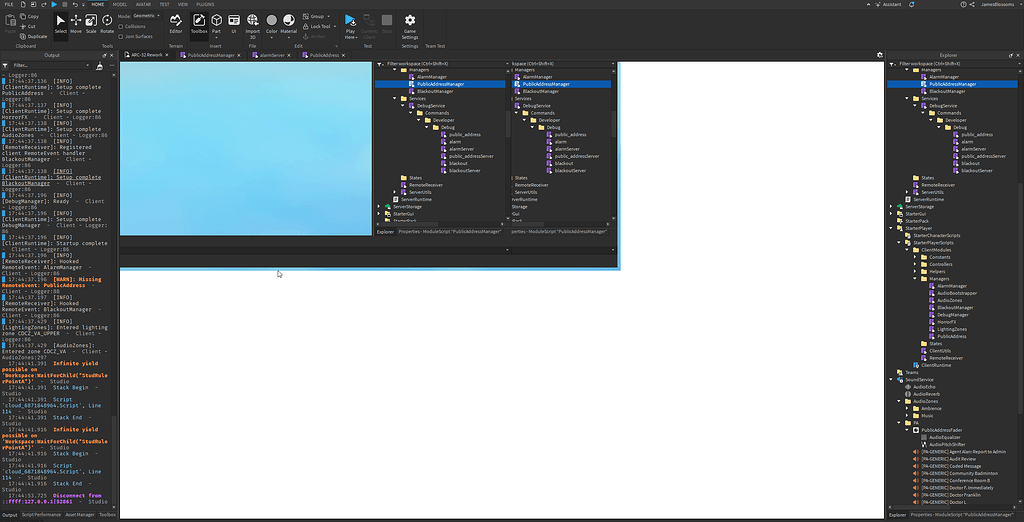Studio hangs after stopping Play Solo; UI becomes unresponsive, requiring force close - Studio ...