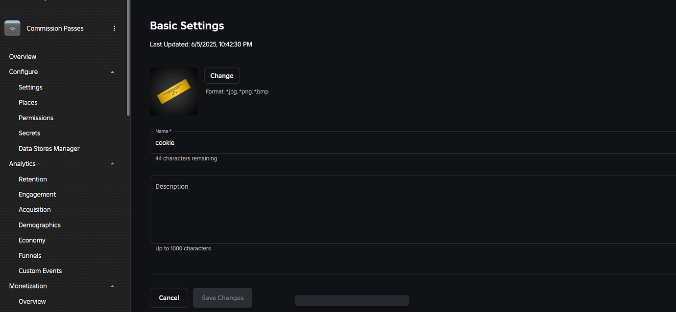 Unable to change gamepass prices - Creator Hub (create.roblox.com) Bugs - Developer Forum | Roblox
