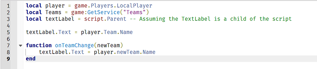 How to make a TextLabel show the players current team? - Scripting Support - Developer Forum ...