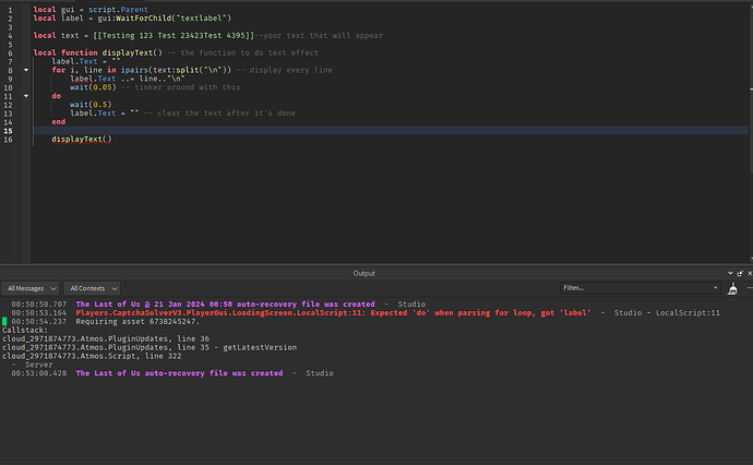 Complex sci-fi loading screen - Scripting Support - Developer Forum | Roblox