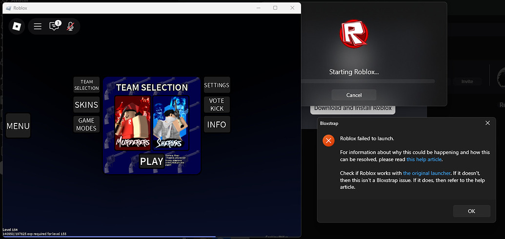 Roblox Player not launching, produces no log - Platform Usage Support ...
