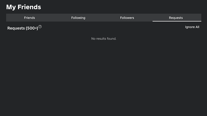Friend Request page not loading on Google Chrome - Roblox Application ...