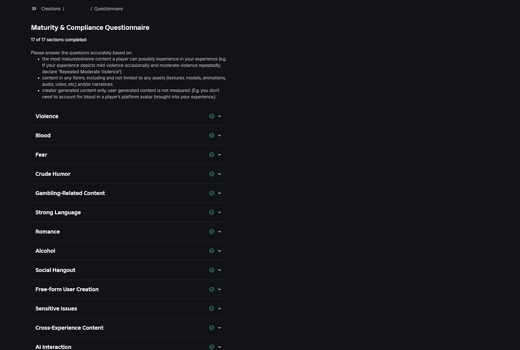 Creator Hub: Maturity & Compliance Questionnaire resubmission fails ...