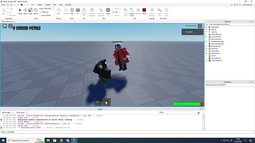 Animation wont play correctly when playing - Platform Usage Support - Developer Forum | Roblox