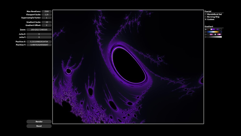 Custom fractal viewer / fractal image generator in Roblox - Creations ...