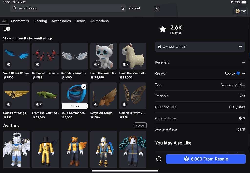 Vault Commando does not show original price - Catalog Asset Bugs ...