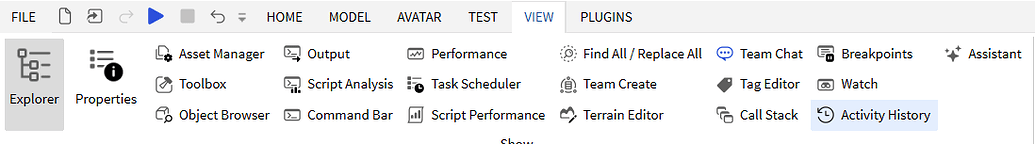 Script draft commits logged in Studio Activity History - Announcements - Developer Forum | Roblox