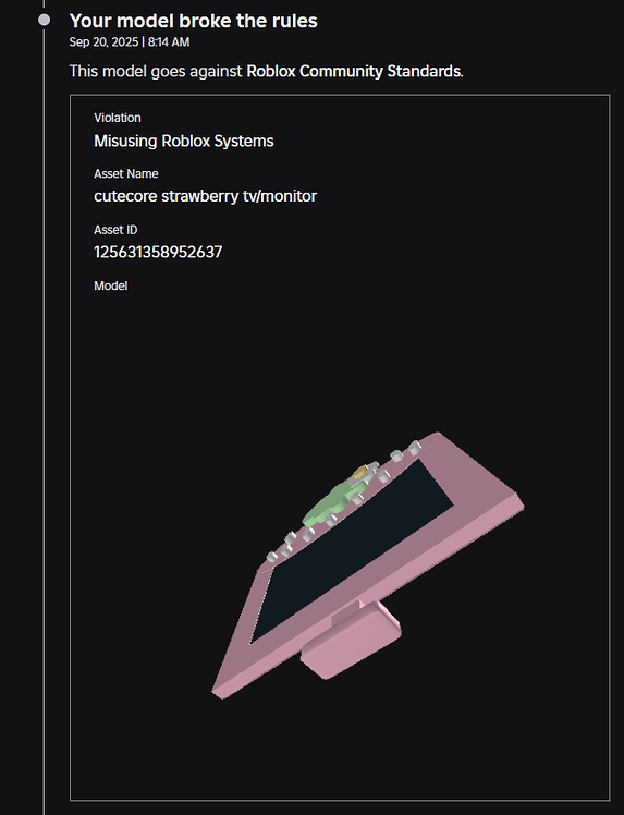 Moderation Question Friend Wrongly Terminated Platform Usage Support Developer Forum Roblox