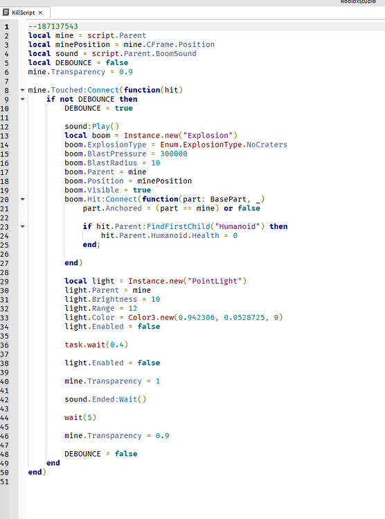 How to I make my mine explode when any part touches it? - Scripting Support - Developer Forum ...