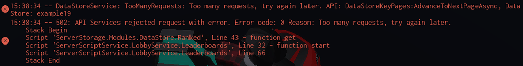 TooManyRequests using ListKeysAsync() - Scripting Support - Developer Forum | Roblox