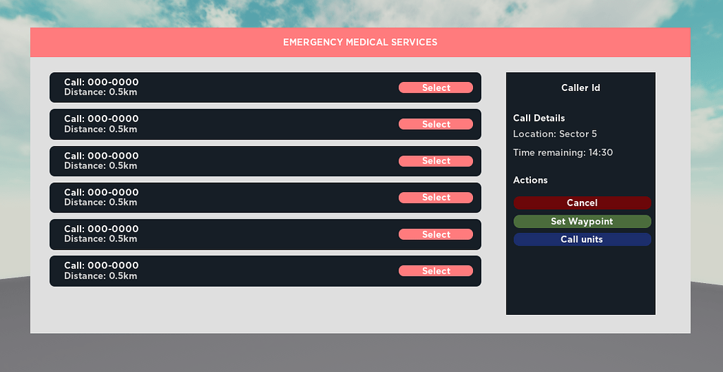 Medical Services Call panel (feedback) - Creations Feedback - Developer ...