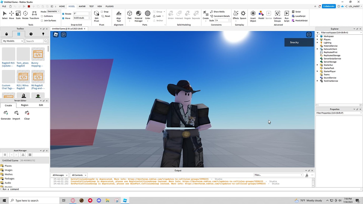 Ragdoll not working - Scripting Support - Developer Forum | Roblox