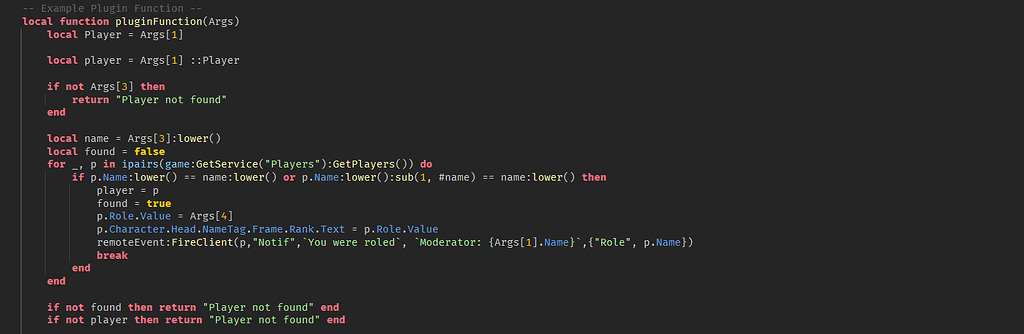 Basic Admin Essentials plugin support - Scripting Support - Developer Forum | Roblox