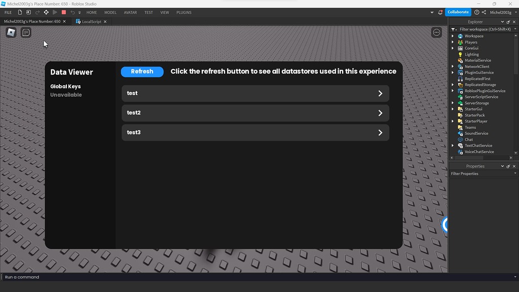 Data viewer - Feedback - Creations Feedback - Developer Forum | Roblox
