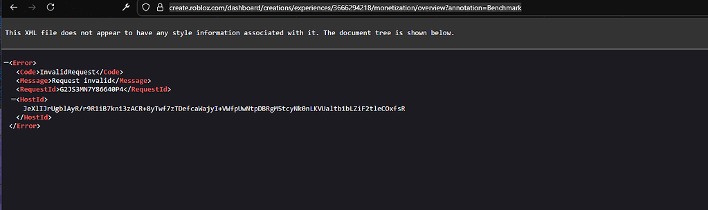Creator Hub Experience Pages Failing to load - Creator Hub (create ...