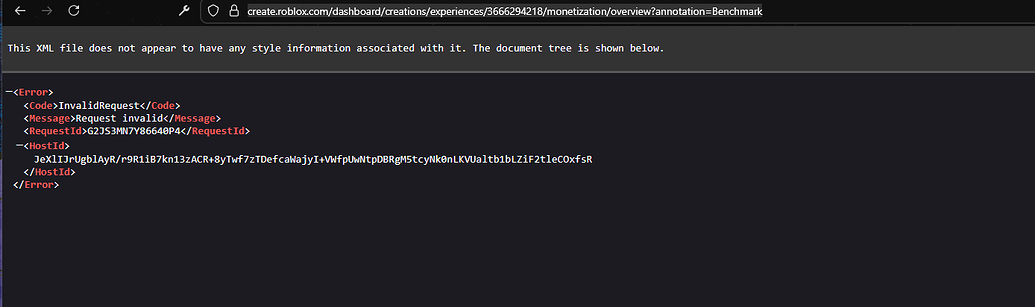Creator Hub Experience Pages Failing to load - Creator Hub (create ...