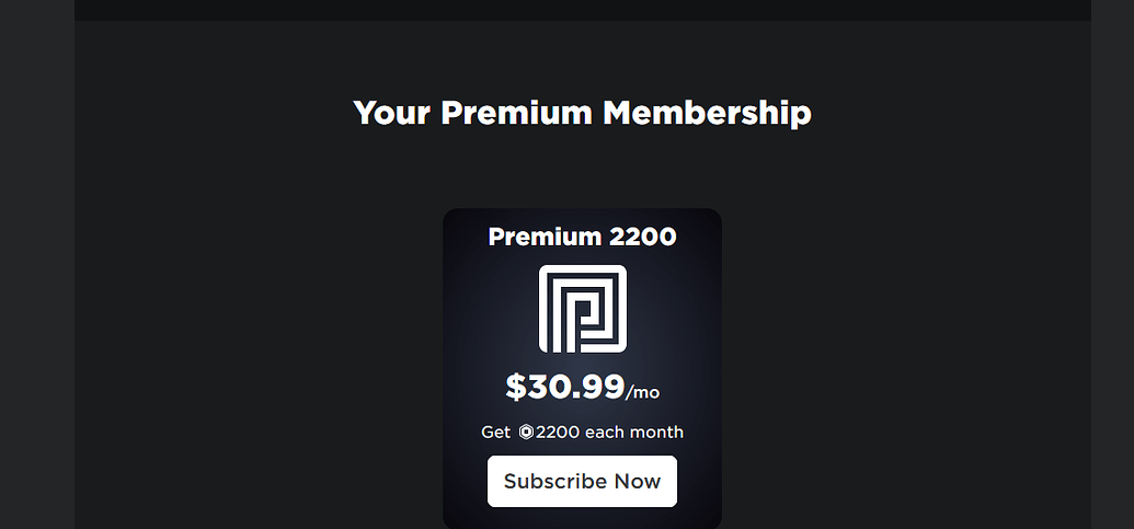 Roblox Premium 2200 purchase option is not showing up - Page 2 ...